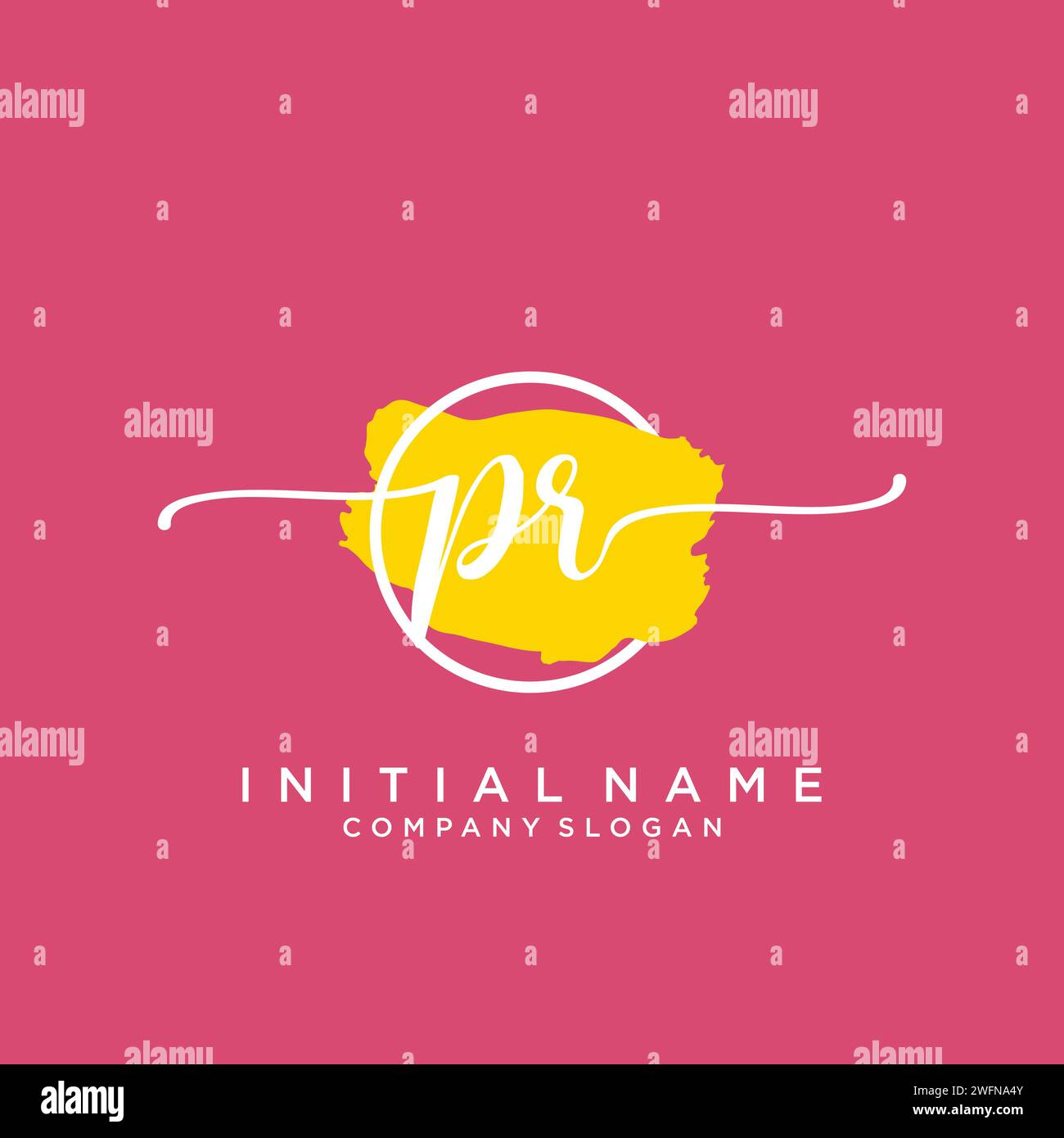 Pr initial Stock Vector Images - Alamy