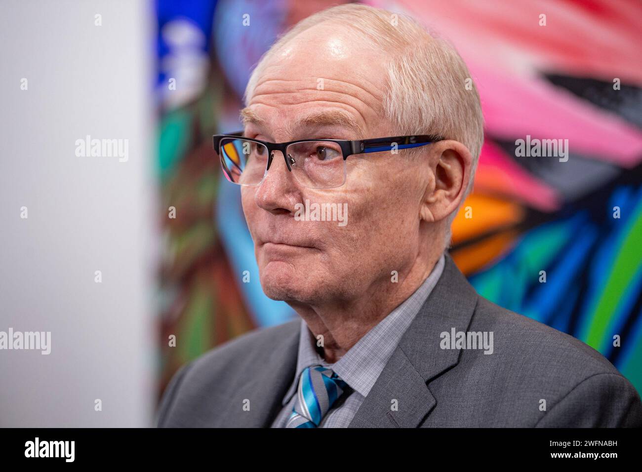 Melfort, Can. 31st Jan, 2024. Clive Weighill, Saskatchewan's chief ...