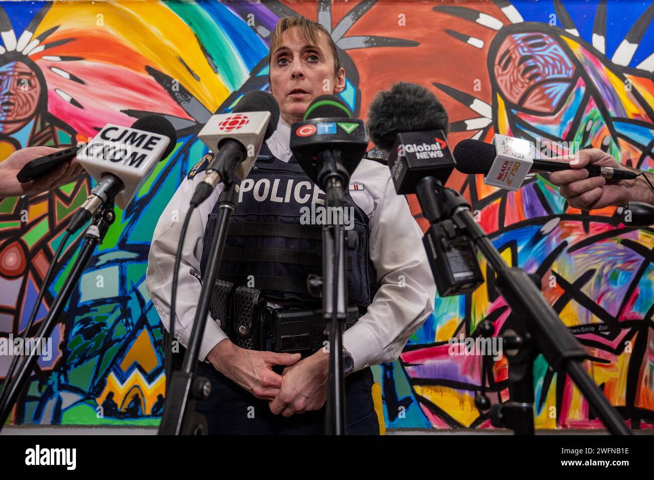 Melfort, Can. 31st Jan, 2024. Assistant Commissioner Rhonda Blackmore ...