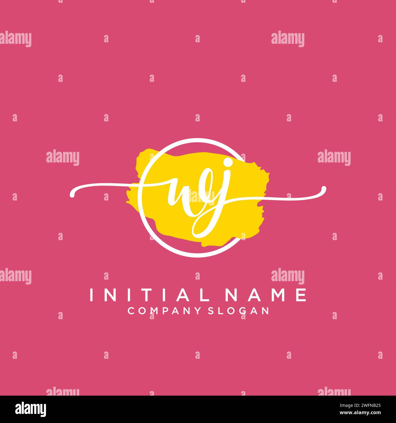 Initial wj logo Stock Vector Images - Alamy