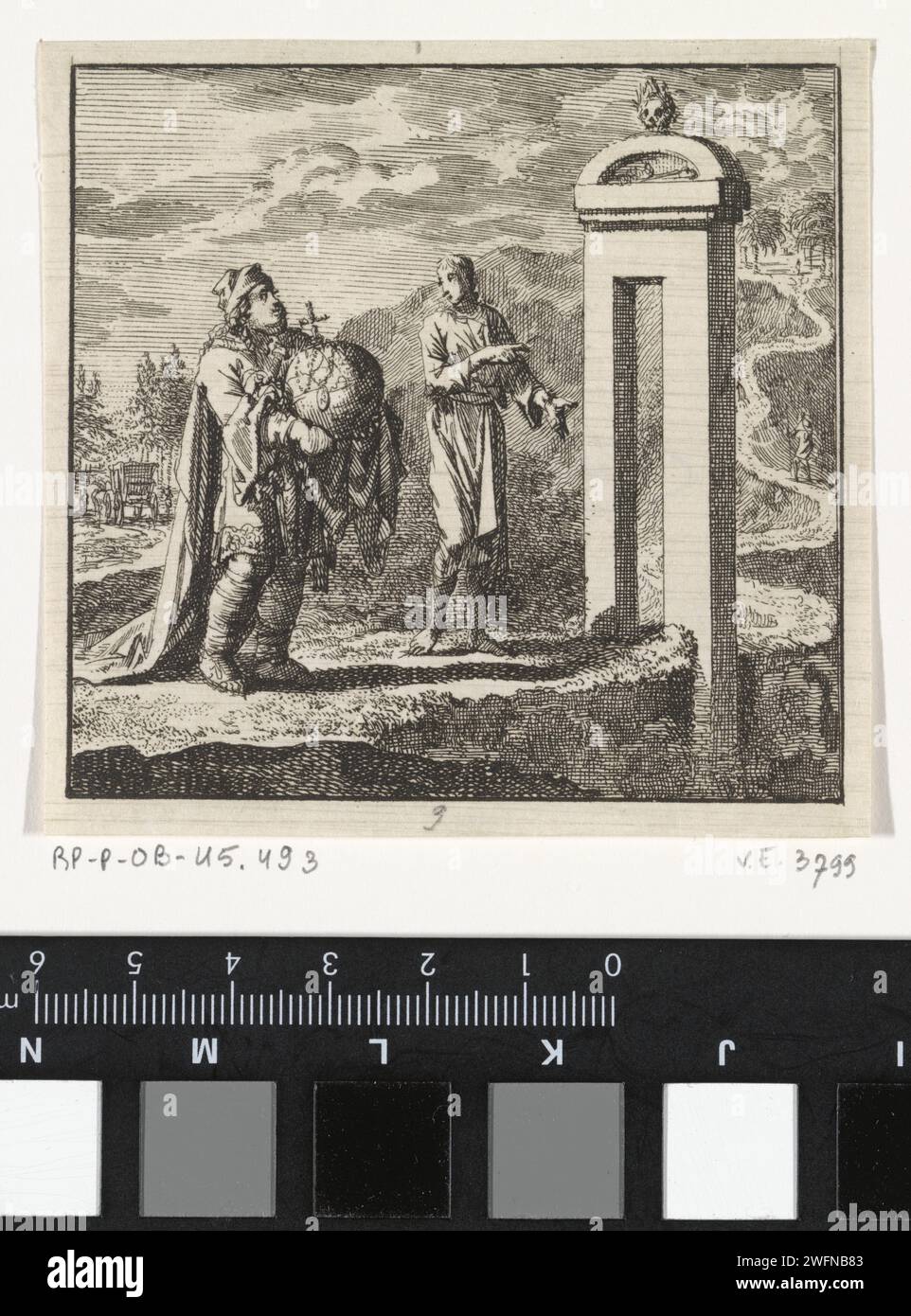 For the narrow gate, which leads to the narrow road, man with globe is ...