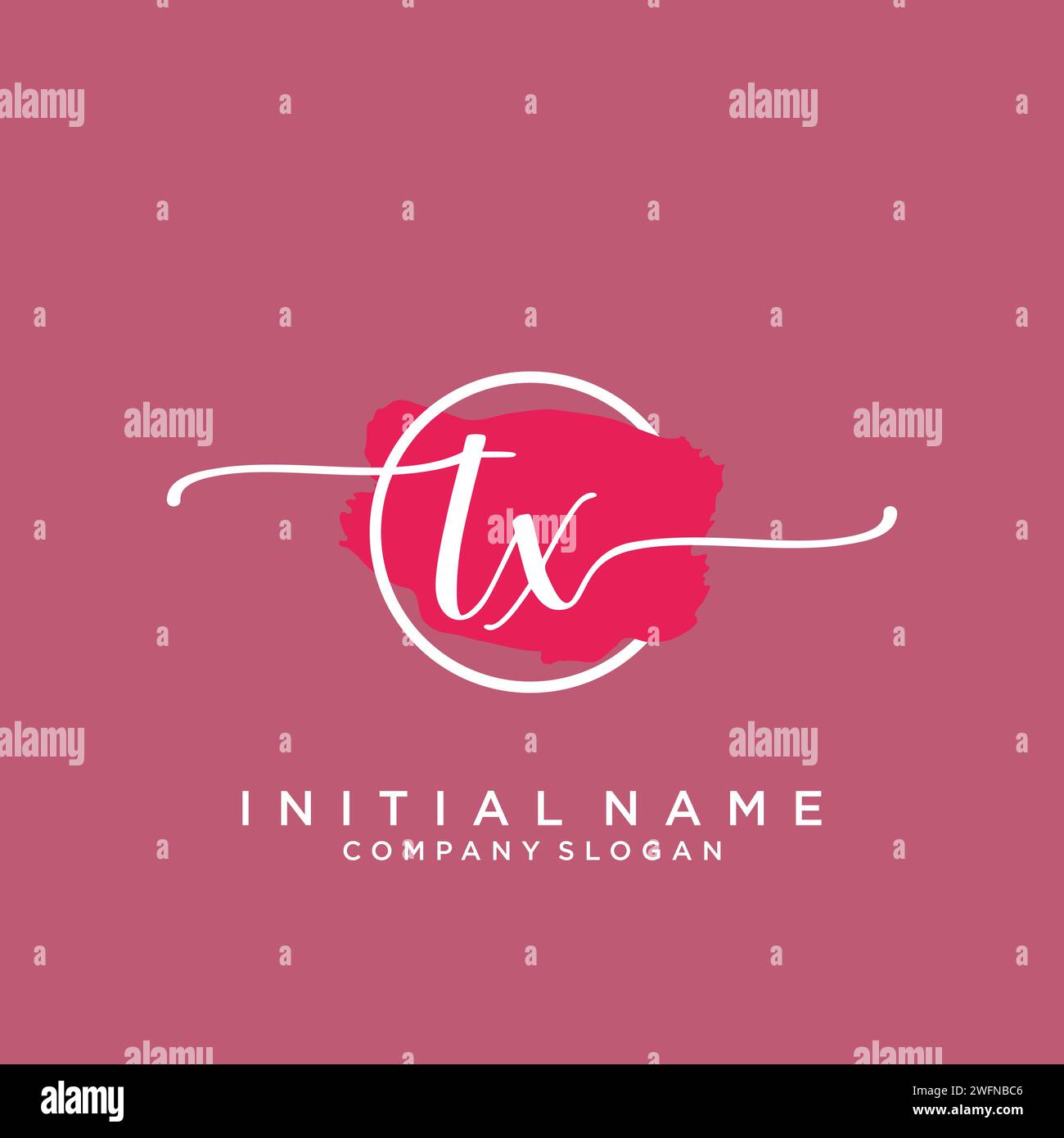 TX Initial handwriting logo with circle Stock Vector Image & Art - Alamy