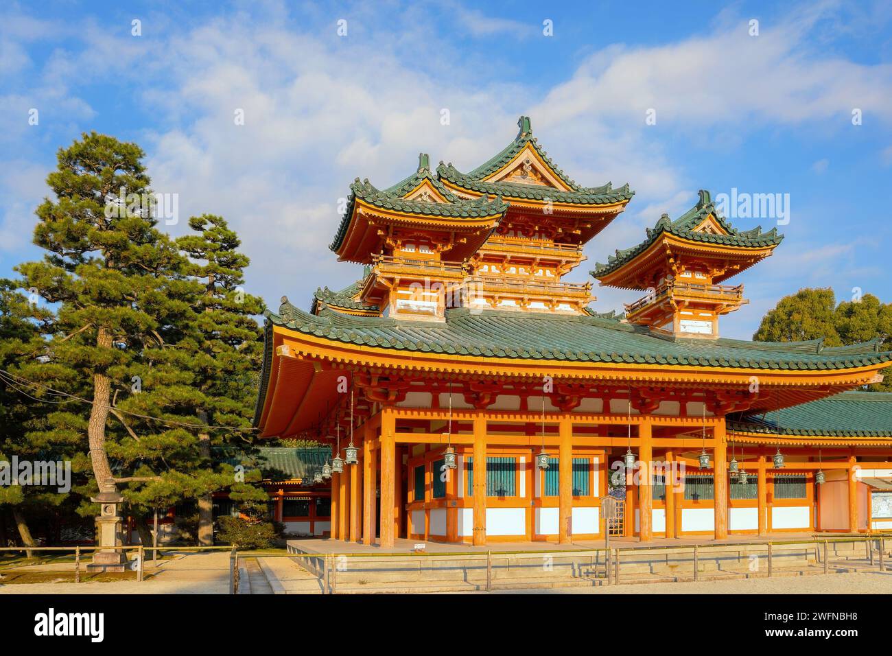 Kyoto, Japan - April 2 2023: Heian Shrine built on the occasion of ...