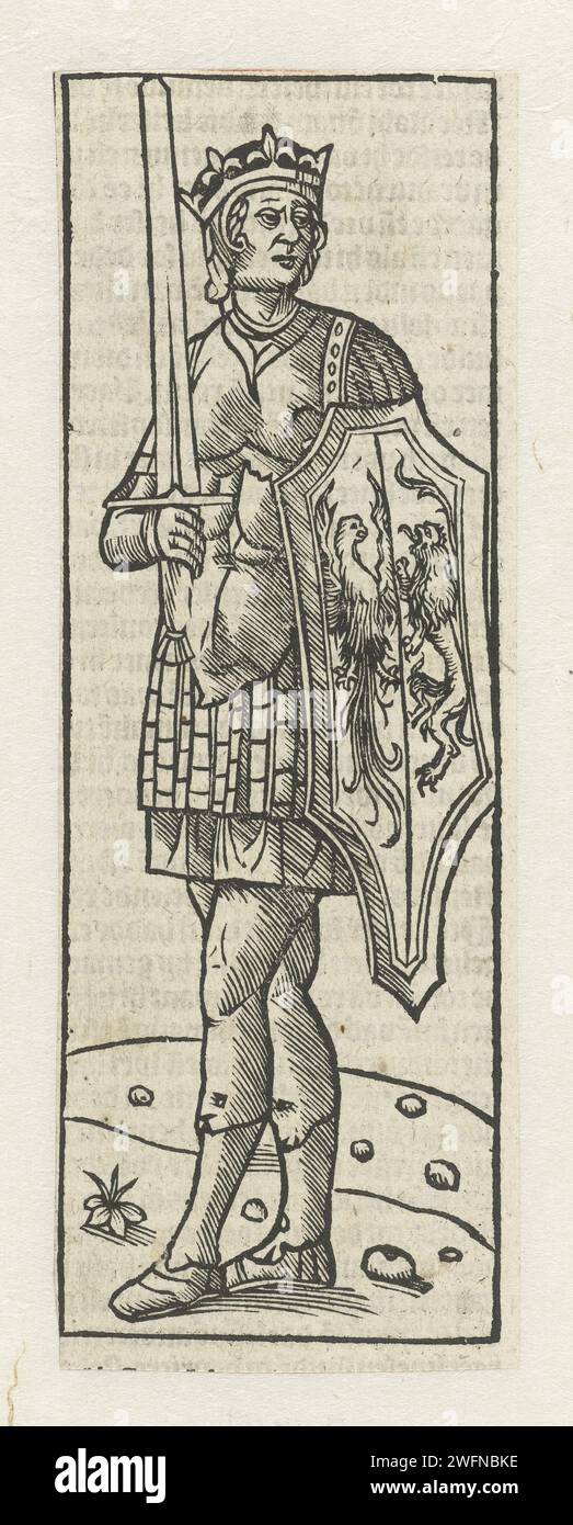 Standing prince in armor, anonymous, 1480 - 1517 print Prince with ...
