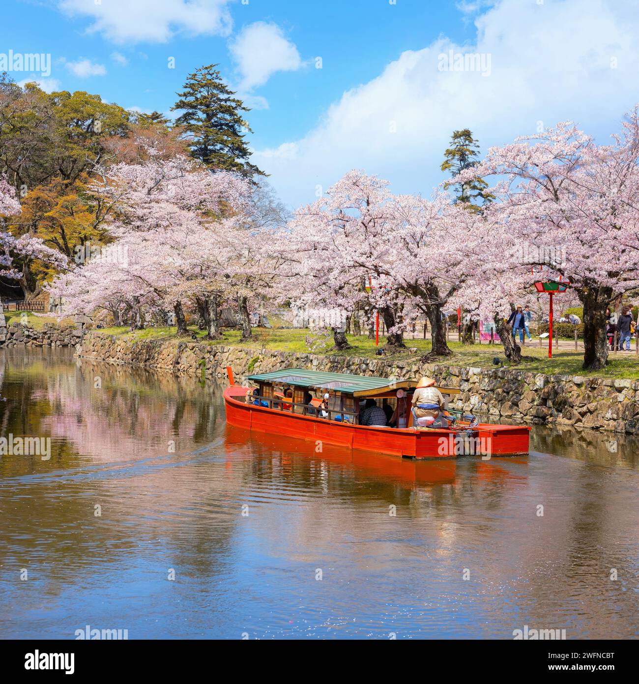 Shiga, Japan - April 3 2023: Hikone Castle Yakatabune Cruise is a ...