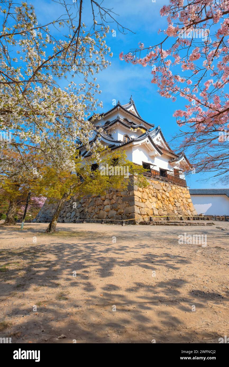 Shiga, Japan - April 3 2023: Hikone Castle completed in 1622, a ...