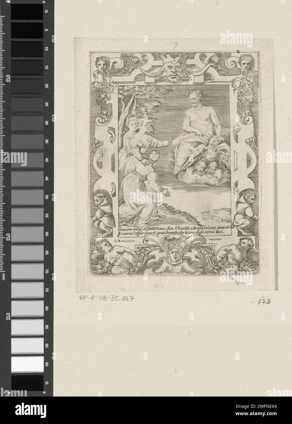 Juno asks Jupiter the Greeks to help, Giulio Bonasone, 1501 - 1580 ...