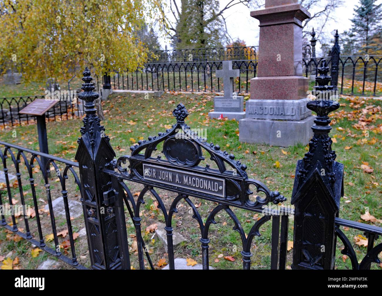 Canada's first prime minister, Sir John A. Macdonald, is buried in the ...