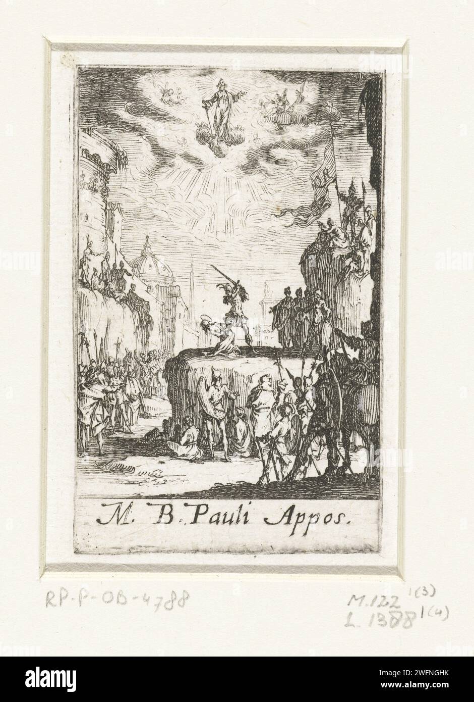The martyrdom of Paulus, Jacques Callot, 1632 - 1634 print Paul is ...