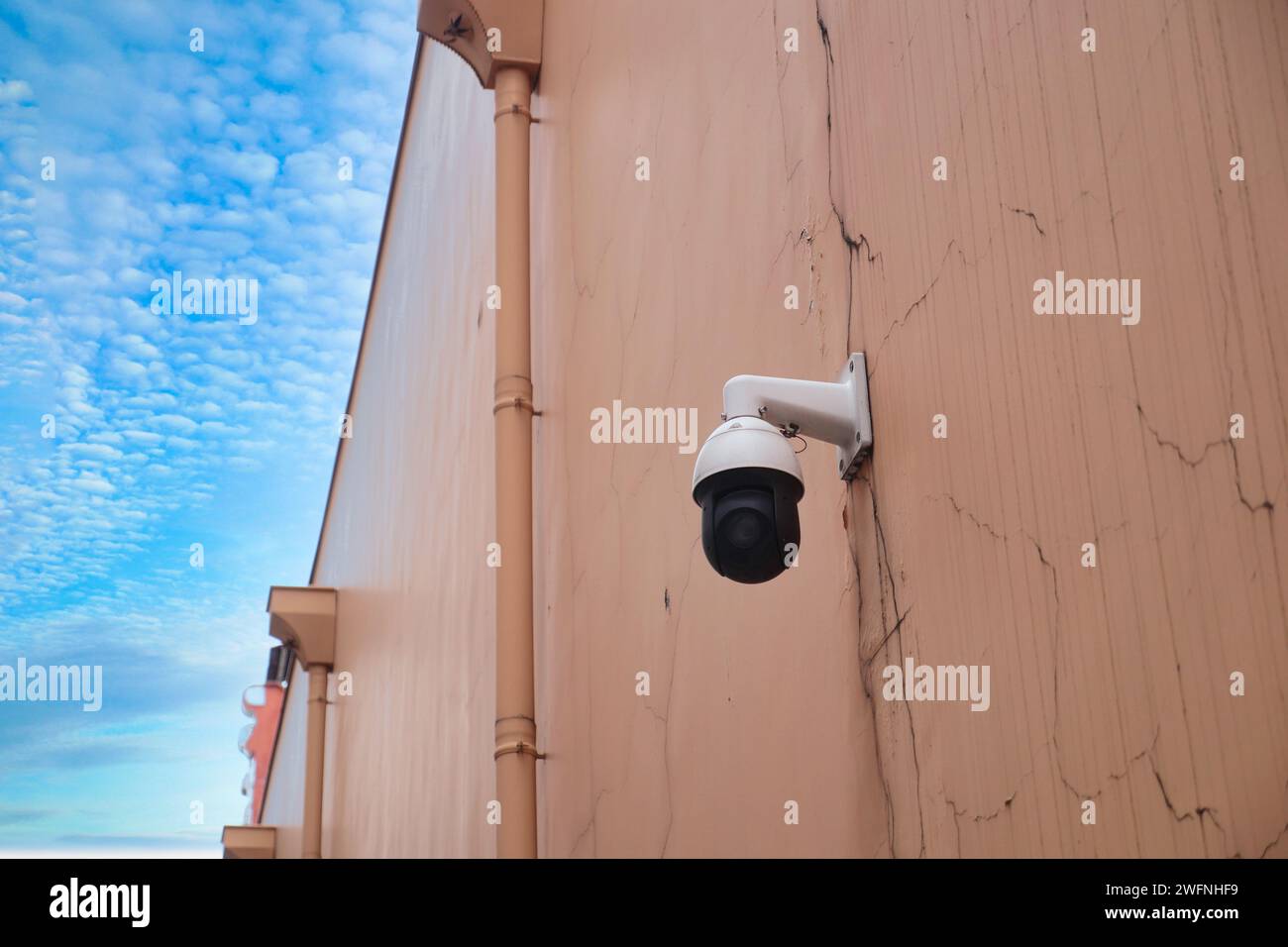 CCTV security camera operating outdoor Stock Photo - Alamy