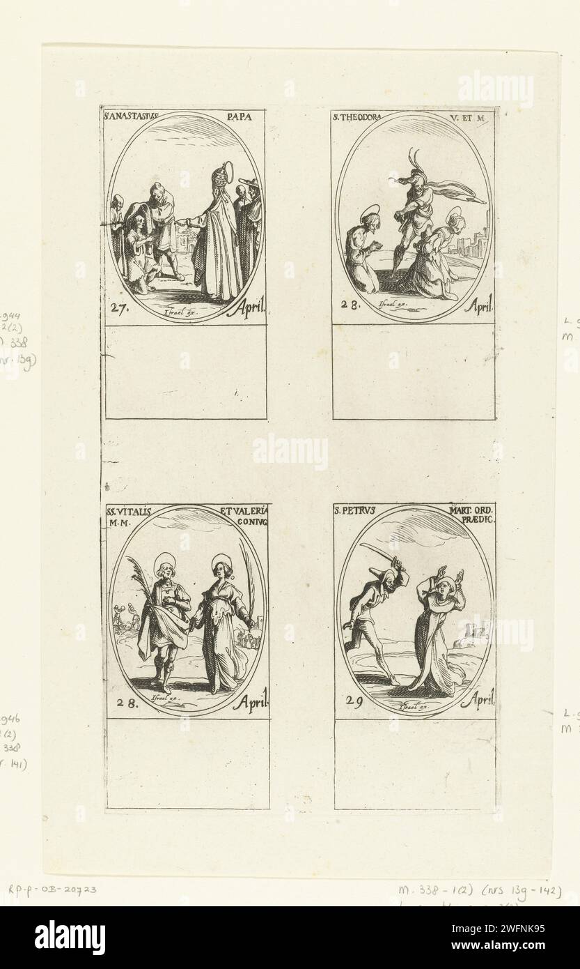 Holy Anastasius I, Holy Theodora by Alexandria, Holy Vitalis and ...