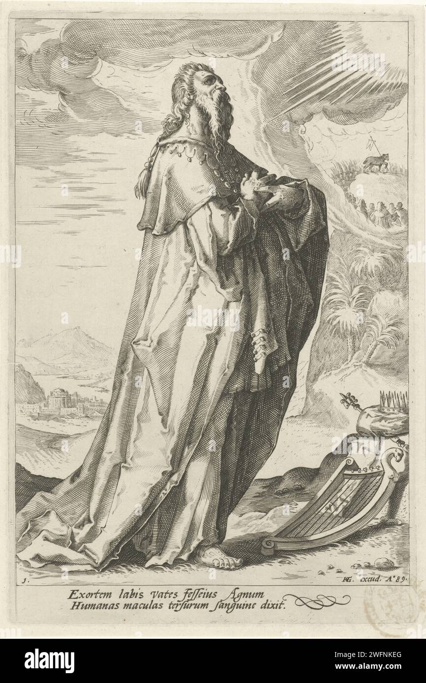 David, Jacob Matham (attributed to), after Hendrick Goltzius, 1589 ...