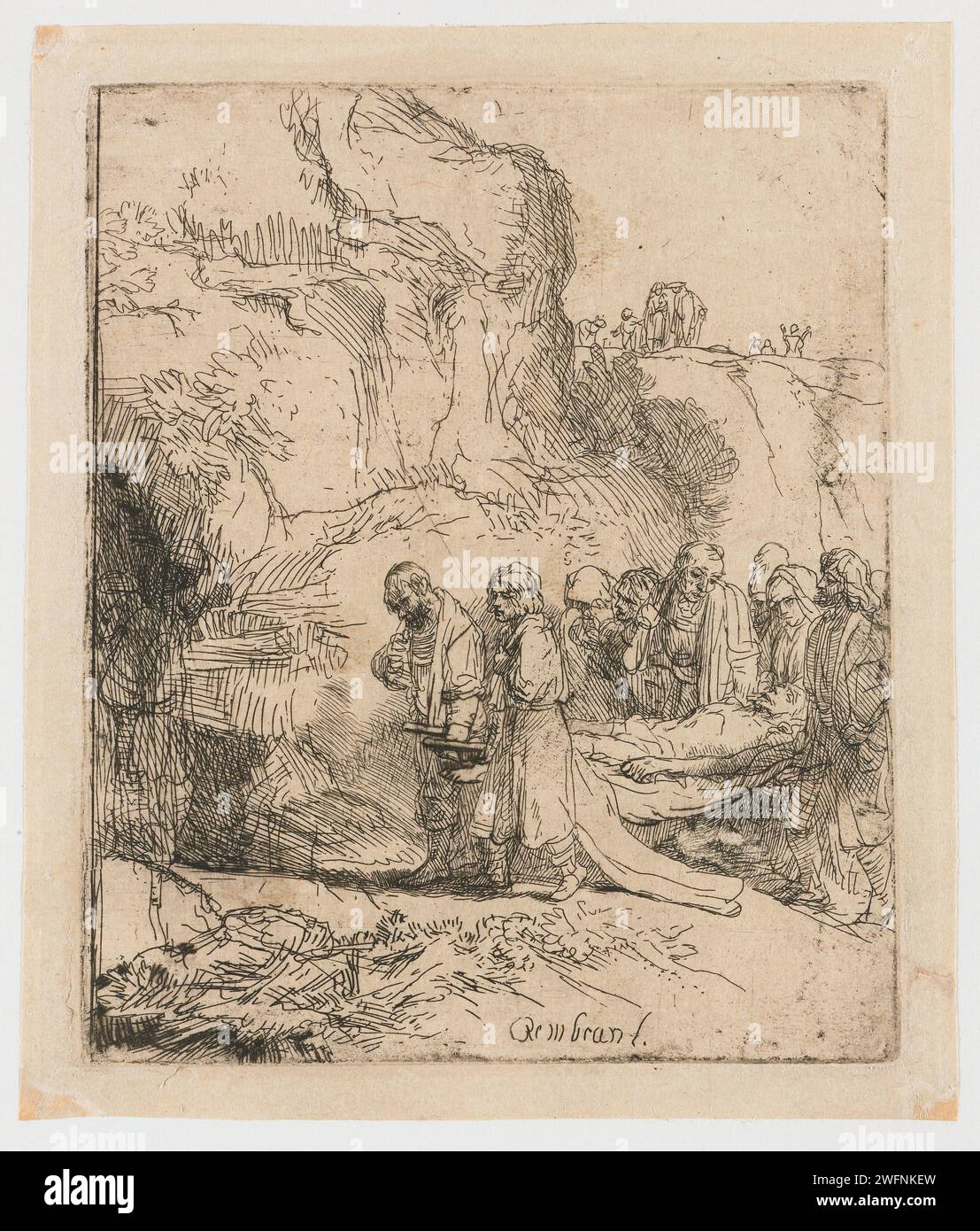 Christ Carried to the Tomb, Rembrandt van Rijn, c. 1645 print Japanese ...