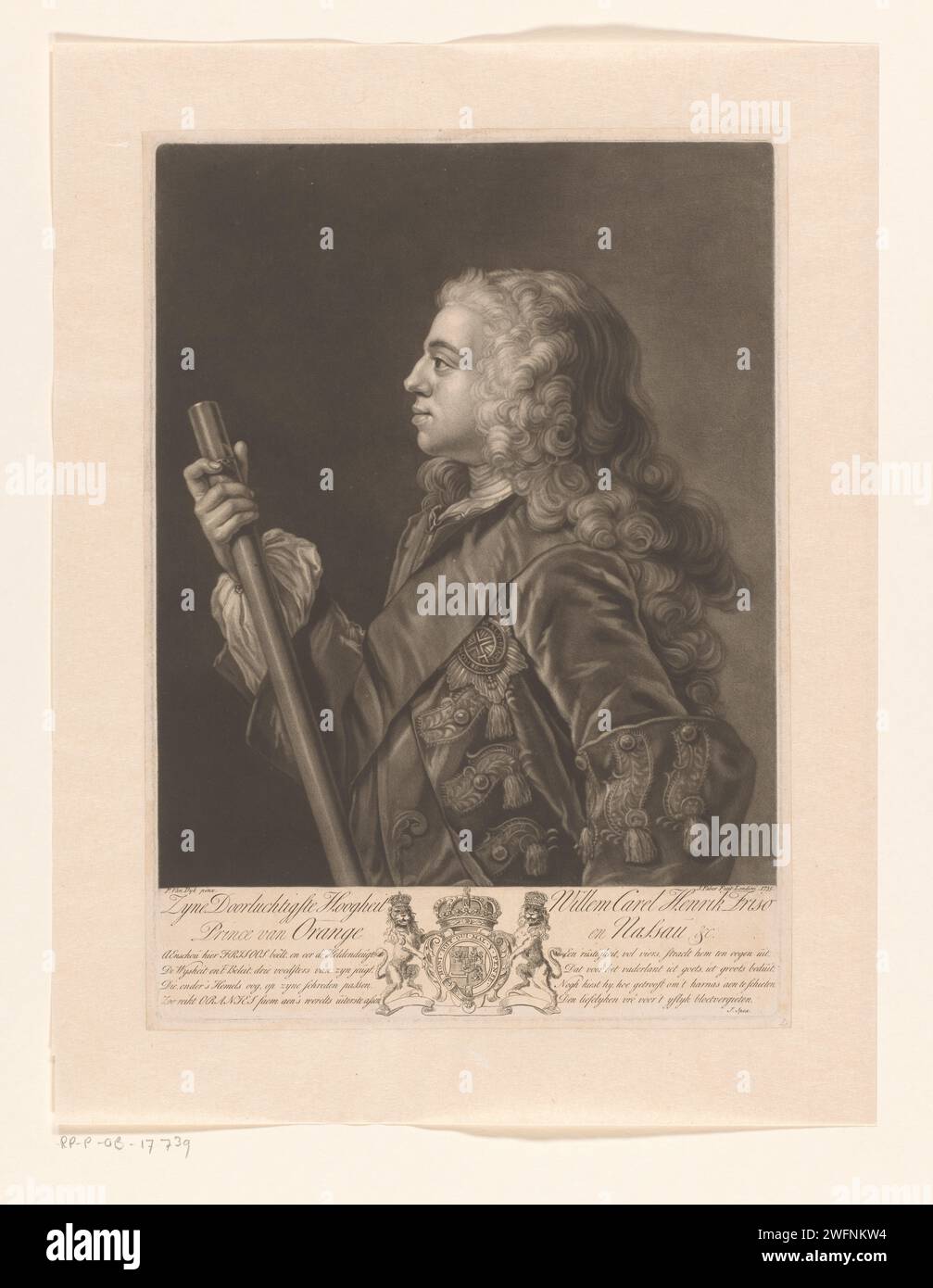 Portrait of William IV, Stadholder and Prince of Oranje-Nassau, John ...