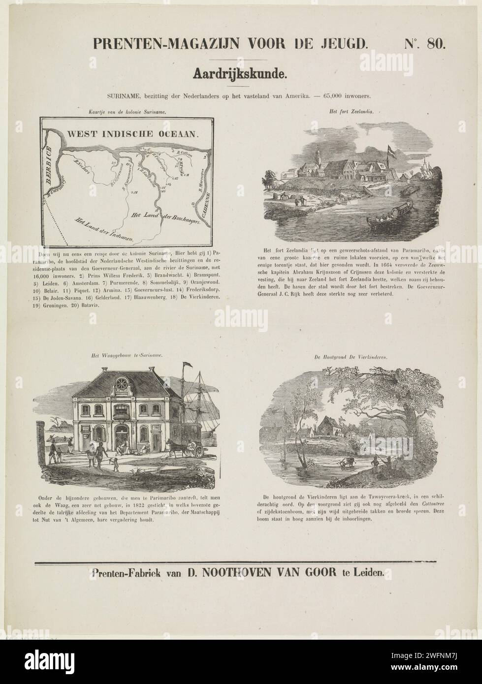 Suriname, possession of the Dutch on mainland America. - 65,000 ...