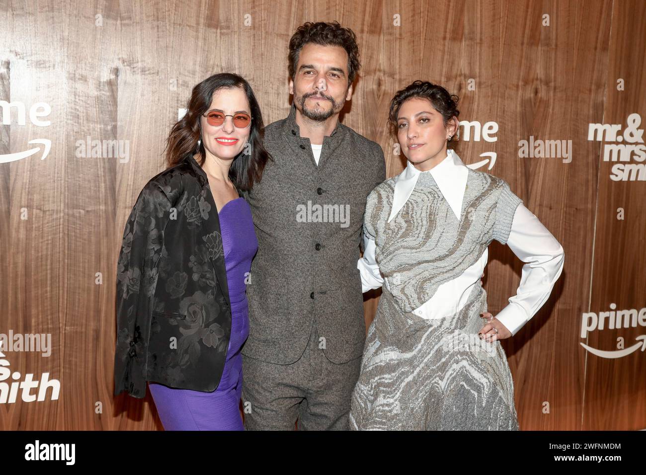 Actors Parker Posey, from left, and Wagner Moura, and showrunner ...