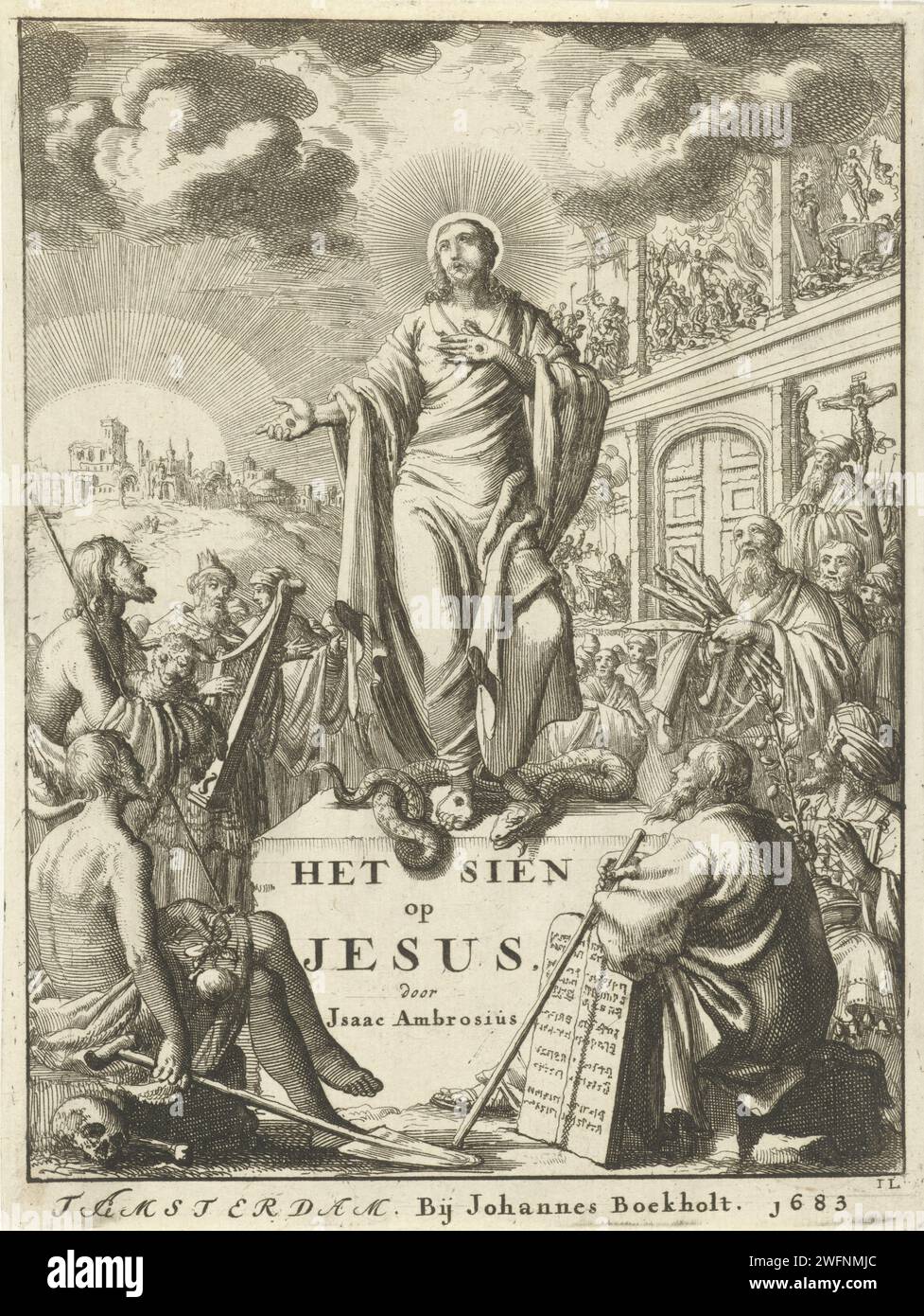 Christ surrounded by heroes from the old covenant, Jan Luyken, 1683 ...