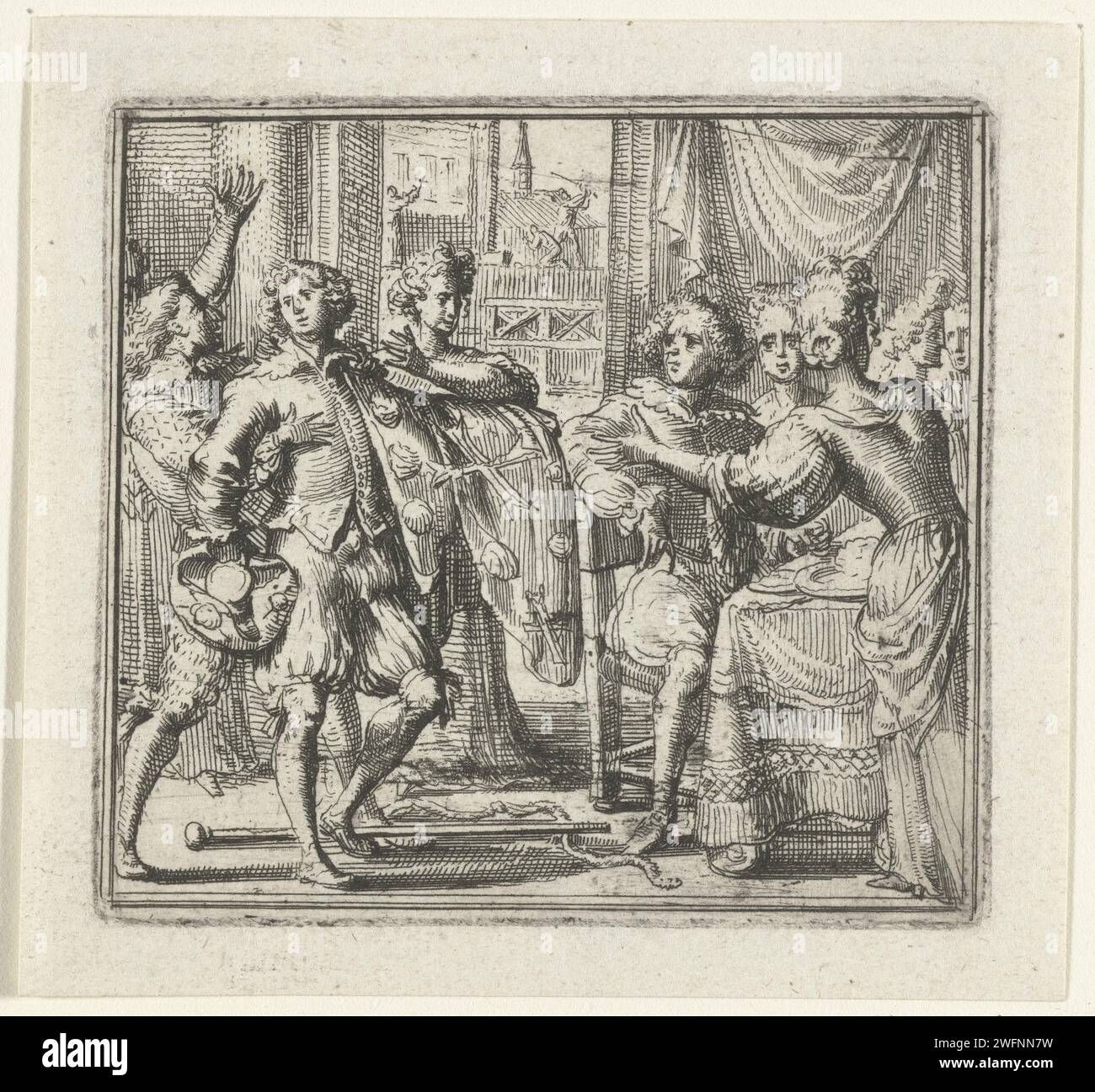 Illustration for the Decamerone of Boccaccio, Romeyn de Hooghe, 1697 ...