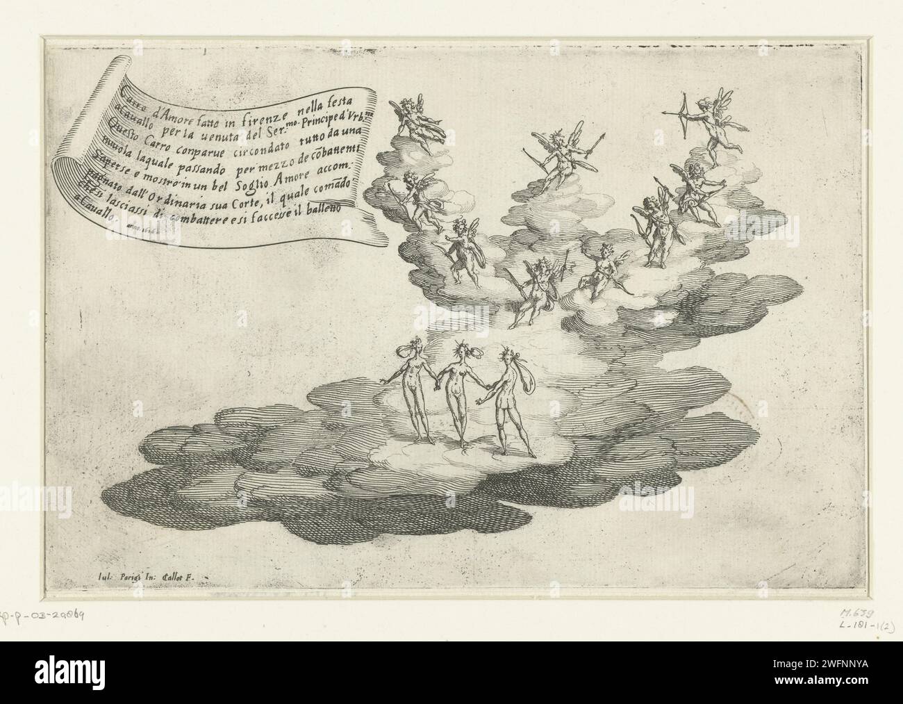 Party in Florence: floats of love, Jacques Callot, after Giulio Parigi ...