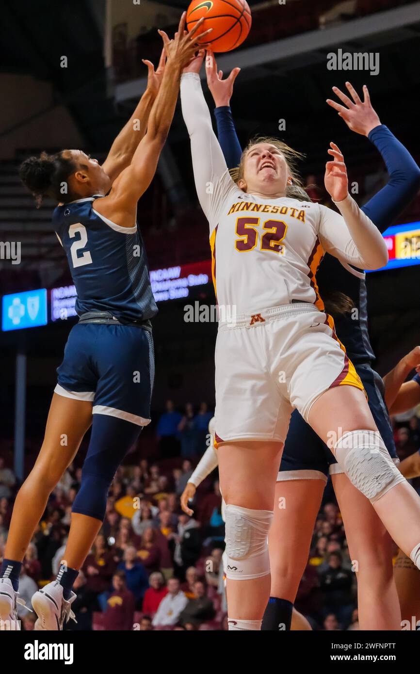 Minneapolis, Minnesota, USA. 31st Jan, 2024. Minnesota Golden Gophers ...