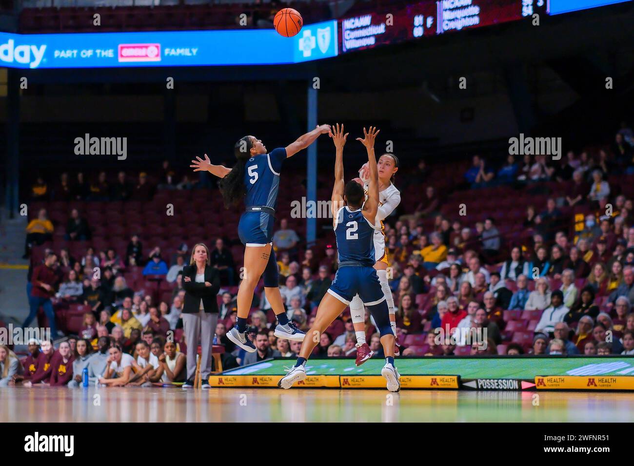 Minneapolis, Minnesota, USA. 31st Jan, 2024. Minnesota Golden Gophers ...
