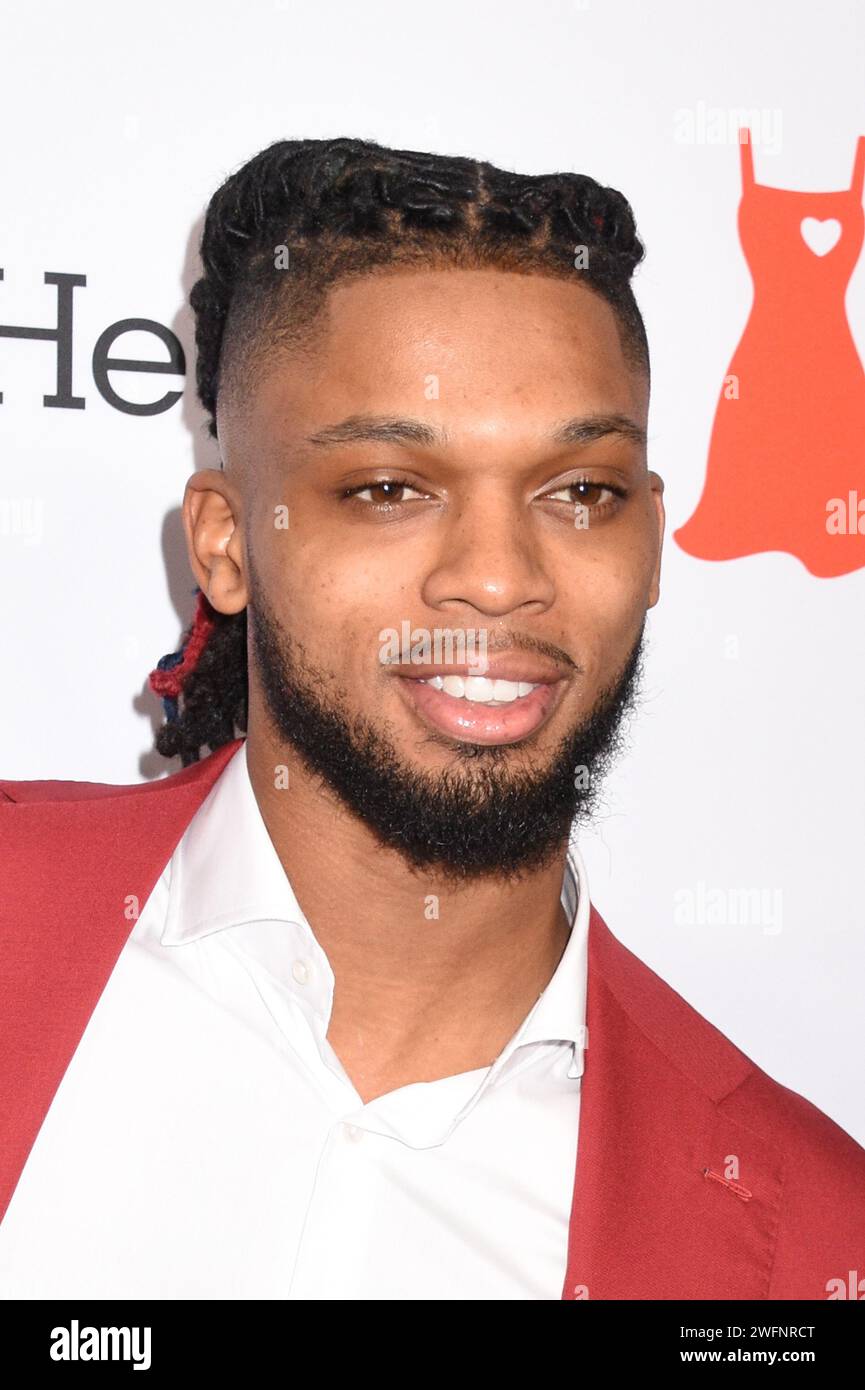 New York, NY, USA. 31st Jan, 2024. Damar Hamlin at the 2024 American ...