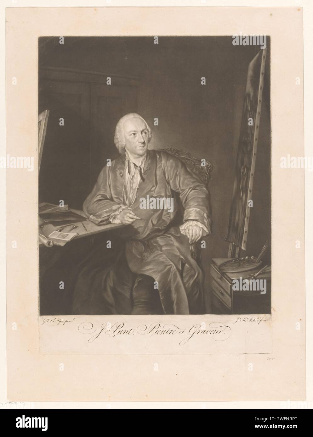 Portrait of Jan Punt, James Mcardell, After George van der Mijn, c ...