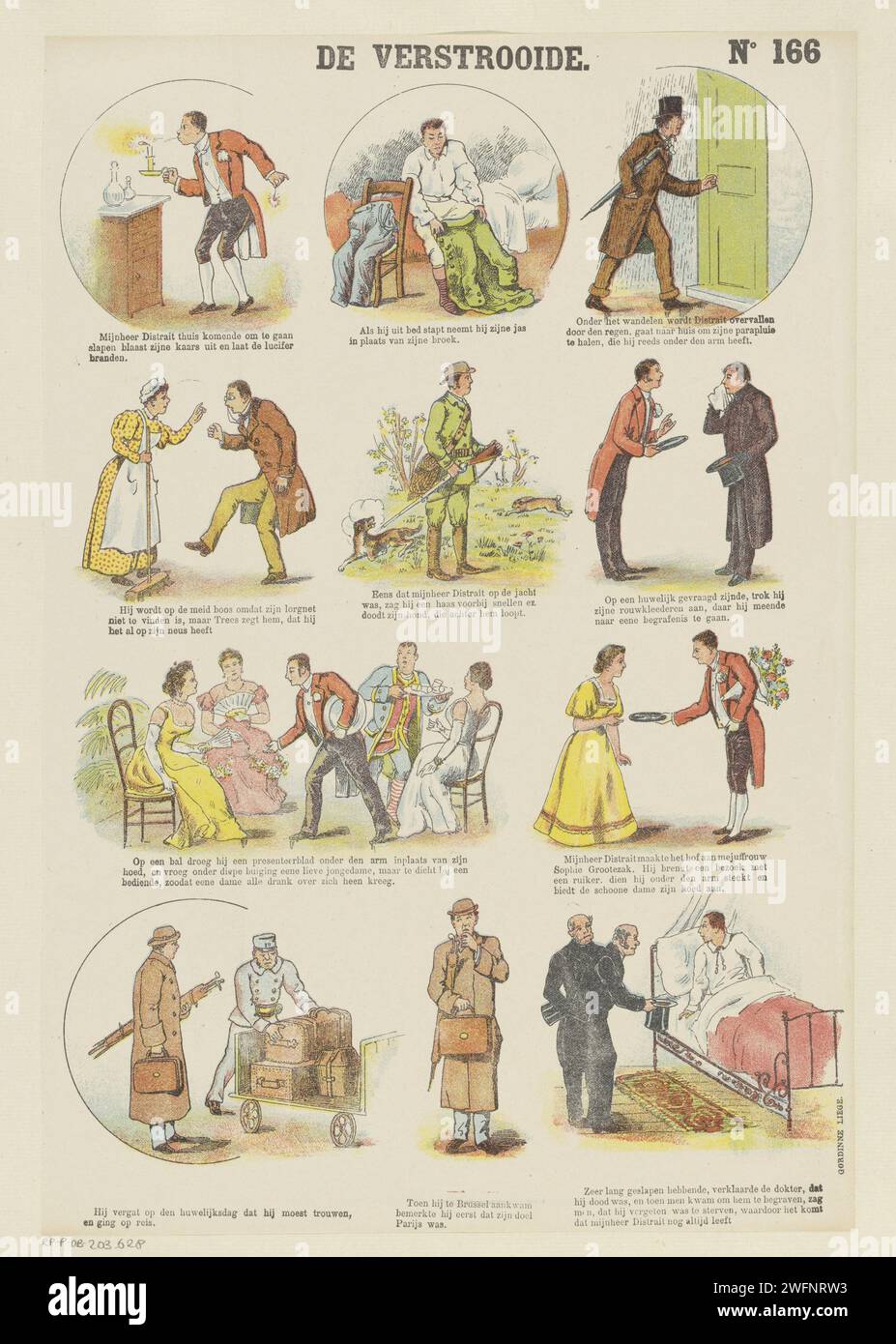 De Scattered, 1894 - 1959 print Leaf with 11 performances about the ...