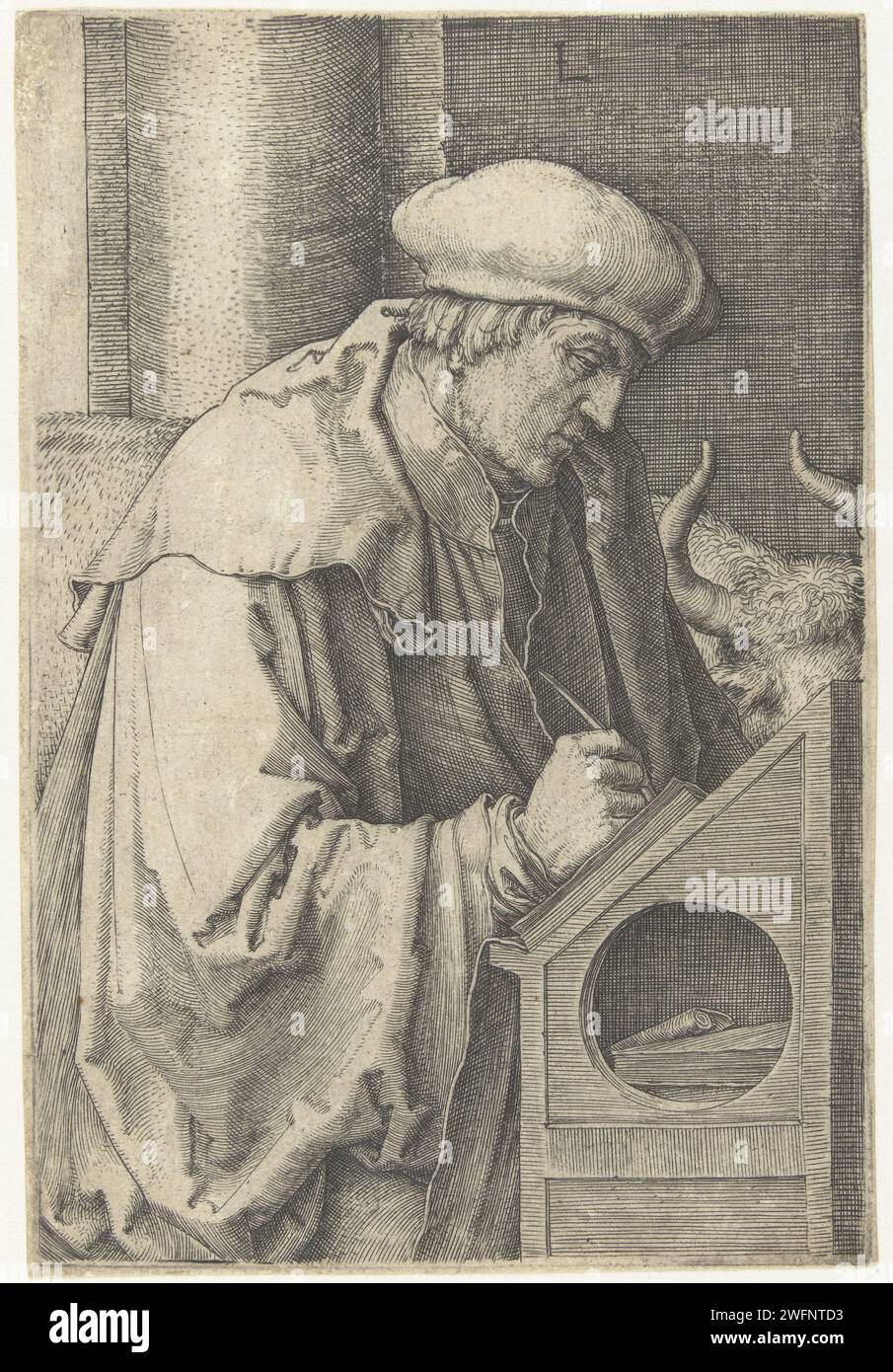 St luke the evangelist writing hi-res stock photography and images - Alamy