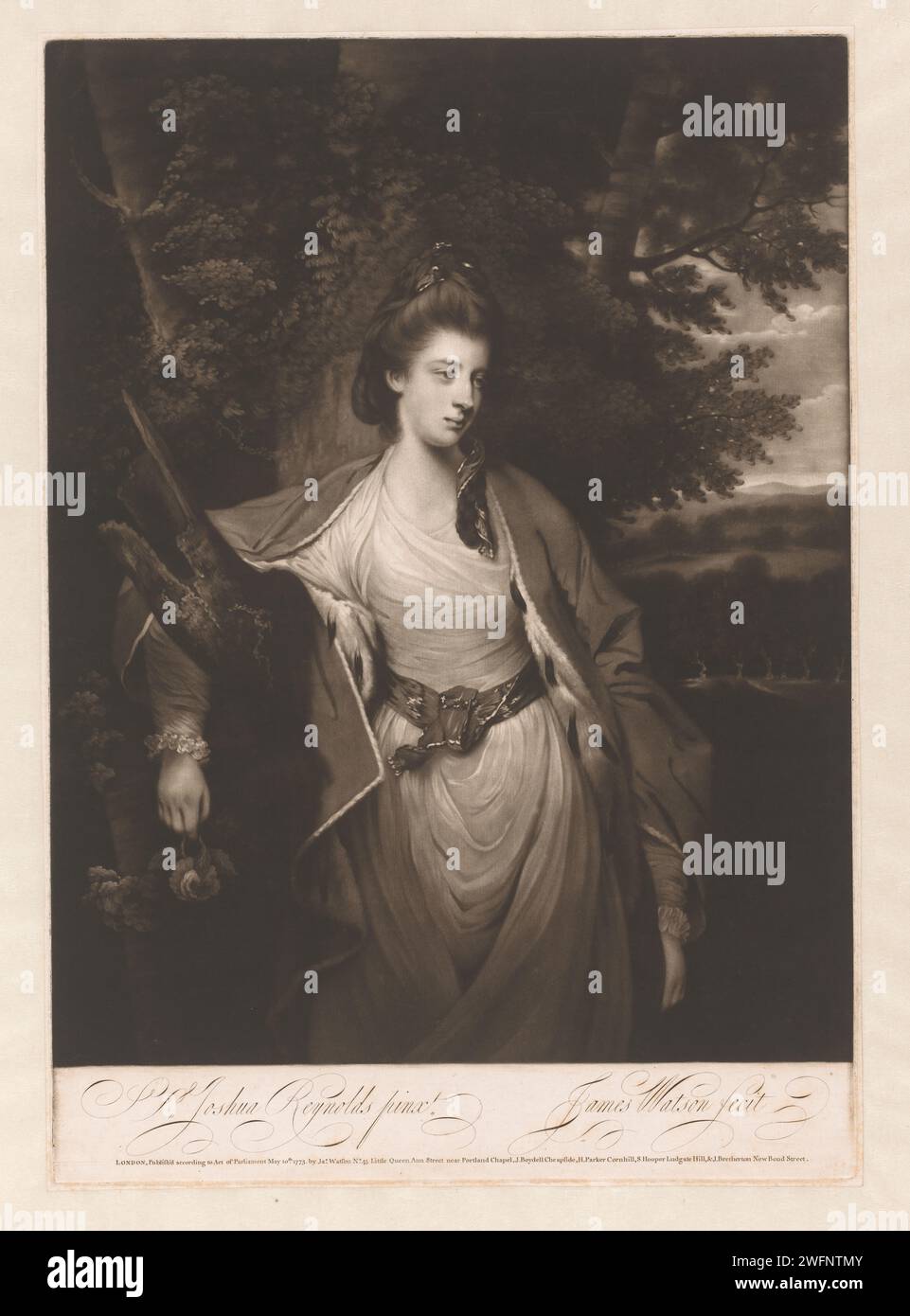 Portret van Margaret Caroline Howard, James Watson (prentmaker), after ...