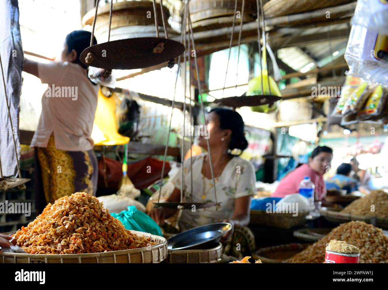 Dried shrimp market in hi-res stock photography and images - Alamy