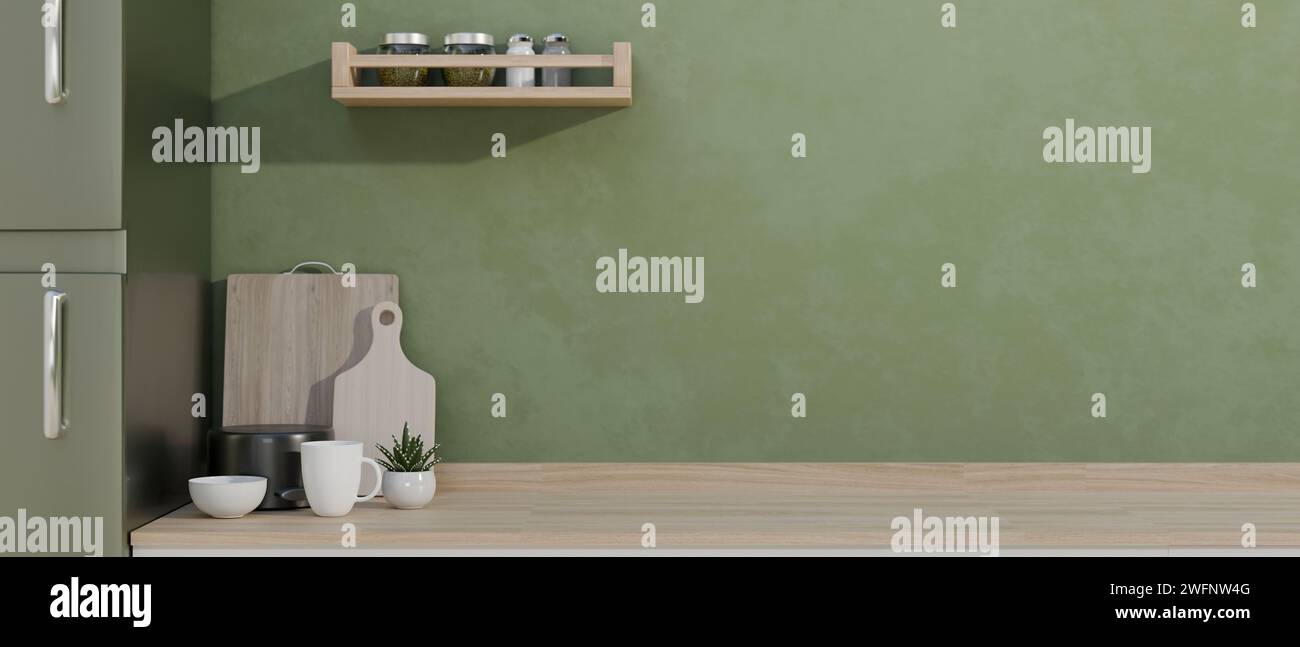 A space for displaying your product on a hardwood kitchen countertop ...