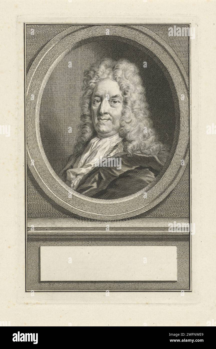 Portrait of Jacob Hop, Jacob Houbraken, after Theodorus Netscher, after ...