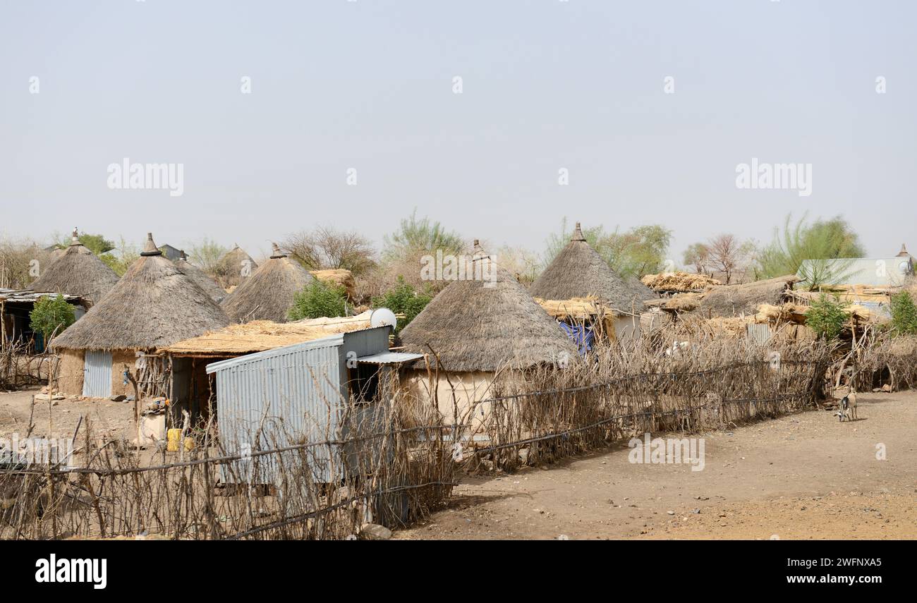 Traditional huts in small villages near Humera in Tigray, Ethiopia ...