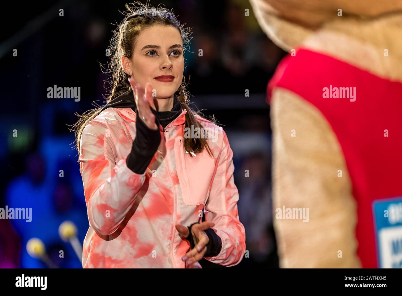 Cottbus, Germany. 31st Jan, 2024. Athletics: International jumping ...