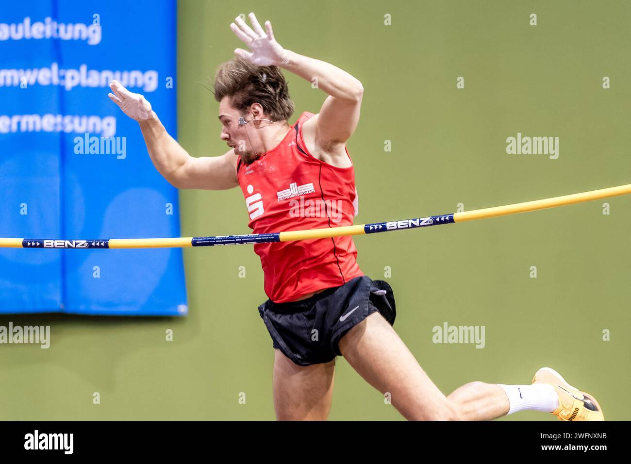 Cottbus, Germany. 31st Jan, 2024. Athletics: International jumpers ...