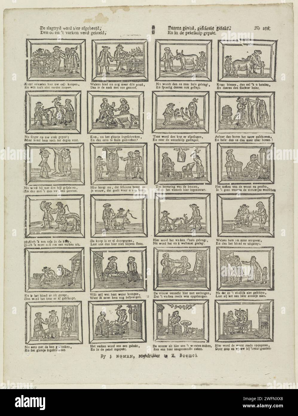 The slagttyd is depicted here, / den os and the pig is steamed, / then ...