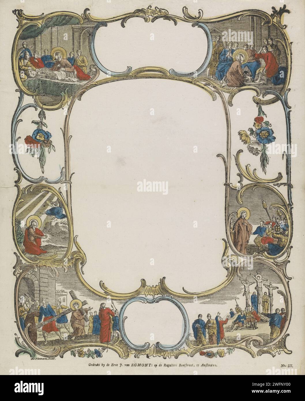 Wish letter with performances of the passion, 1761 - 1804 print Wish ...