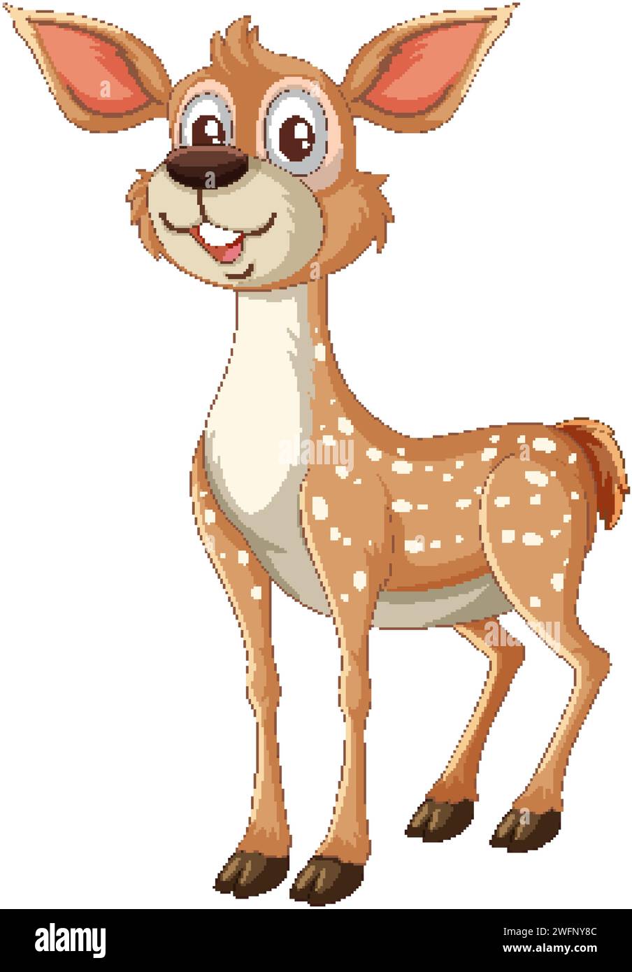 Playful fawn Cut Out Stock Images & Pictures - Alamy