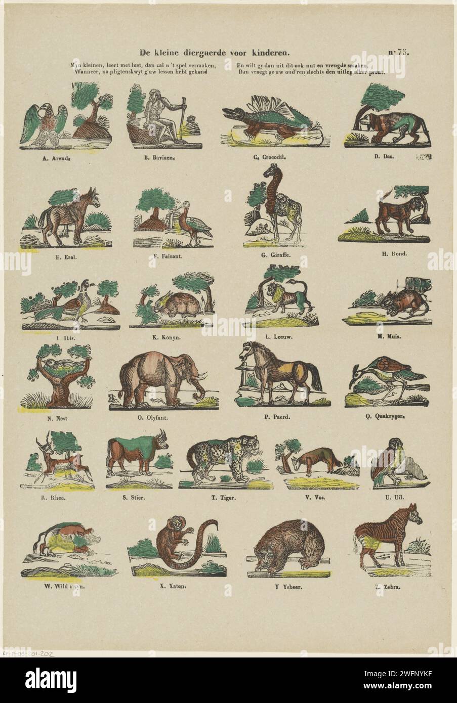 De Kleine Diergaerde for children, Franciscus Antonius Beersmans, 1866 ...