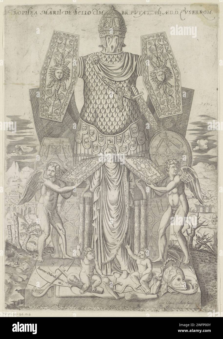 War trophies, anonymous, c. 1572 - c. 1585 print War trophies ...
