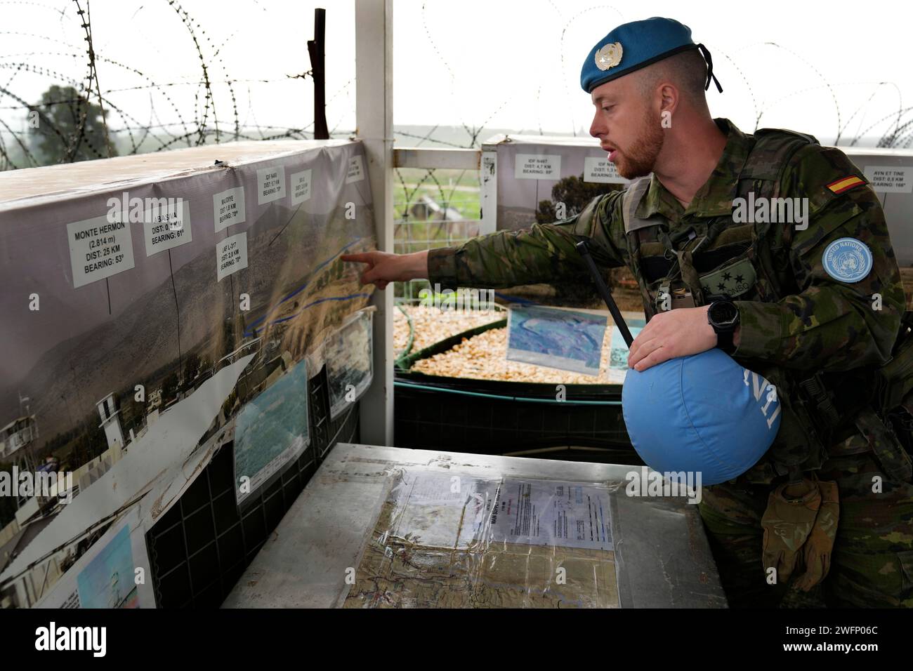 Capt. Hector Alonso Garcia of the Spanish UNIFIL battalion, the United ...