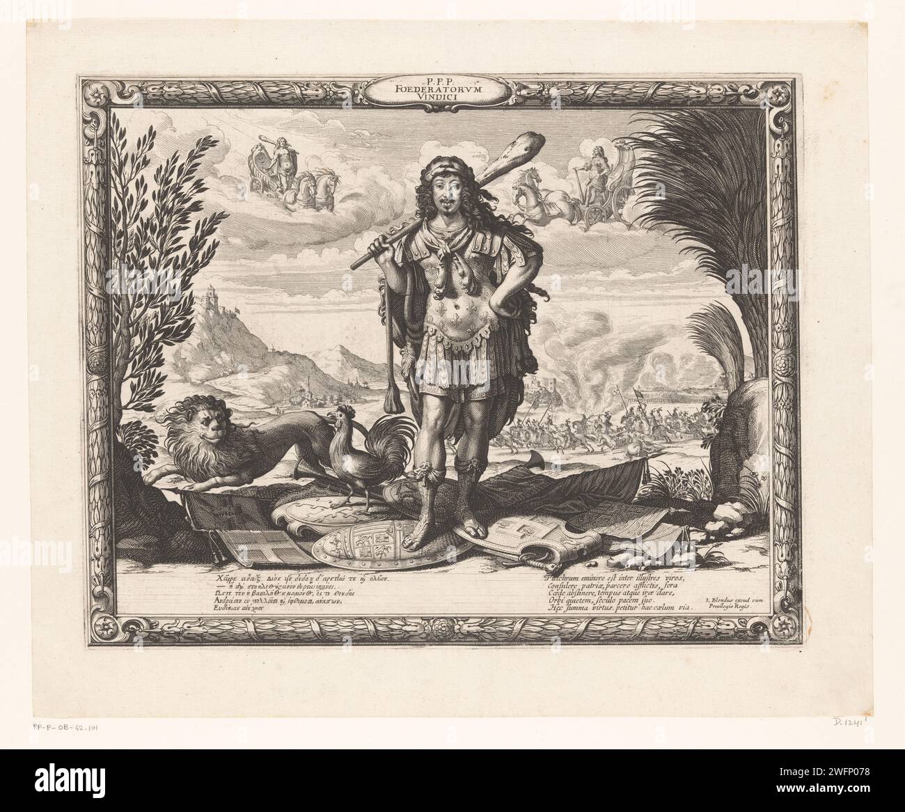 Portrait of Louis XIII as Hercules, Abraham Bosse, 1635 print Louis ...