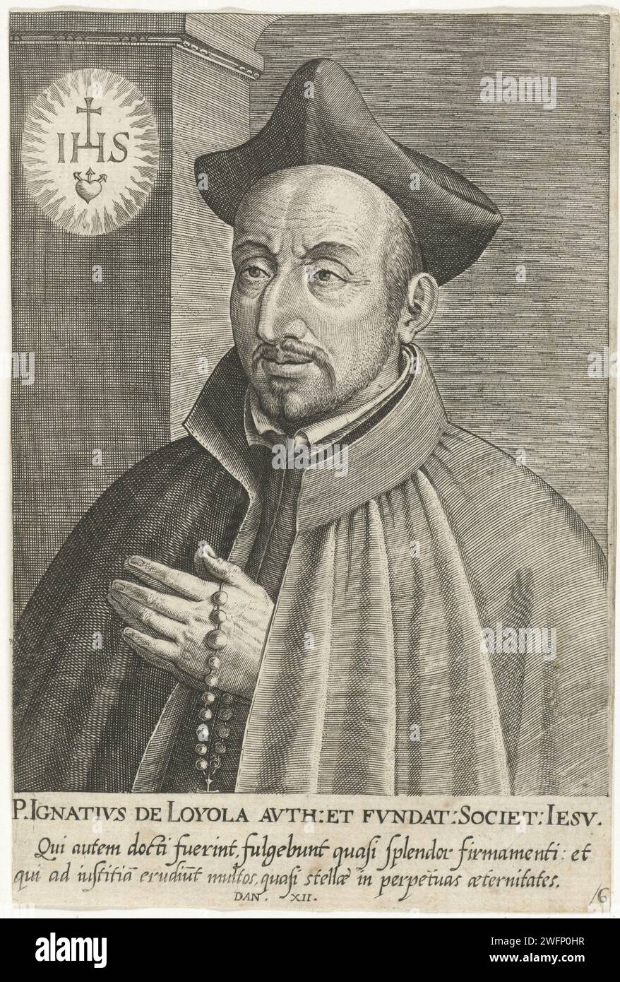 Ignatius Van Loyola, Sunday guardian, c. 1579 - c. 1615 print The Holy ...