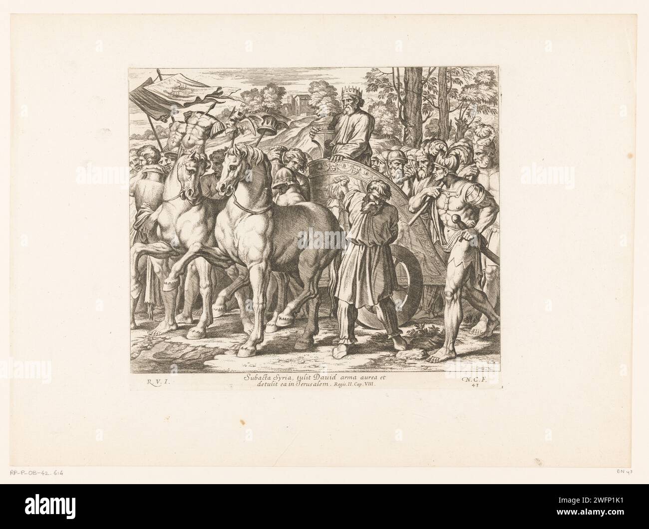 Davids Triomf, Nicolas Chaperon, After Rafaël, 1649 print Print Maker ...