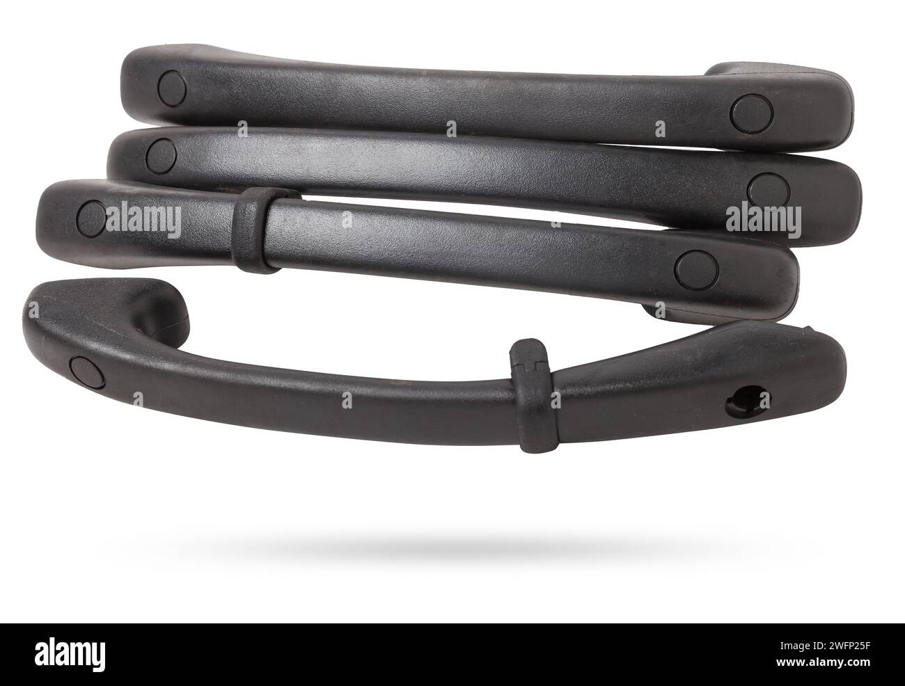 Vehicle interior grab handle on white isolated background. Auto service ...