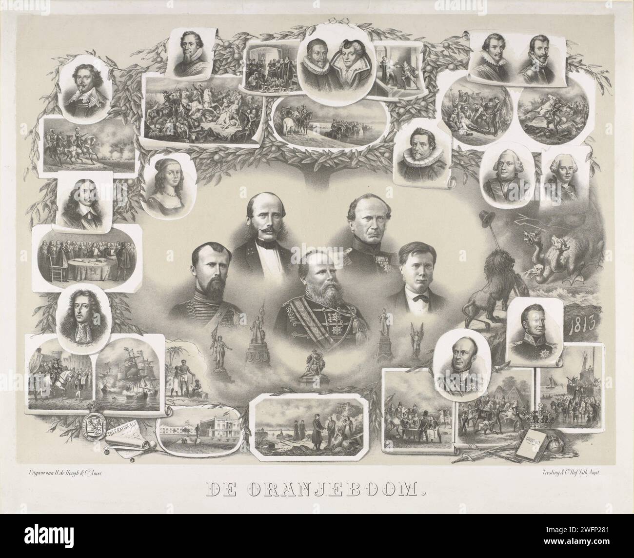 Portraits of the Prinsen van Oranje, the princes of Oranje -Nassau and ...