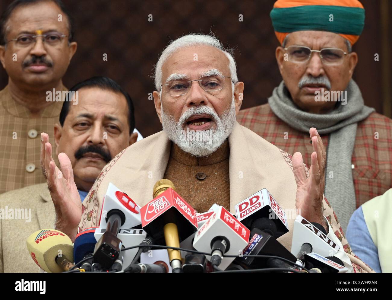 New Delhi, India. 31st Jan, 2024. NEW DELHI, INDIA - JANUARY 31: Prime ...