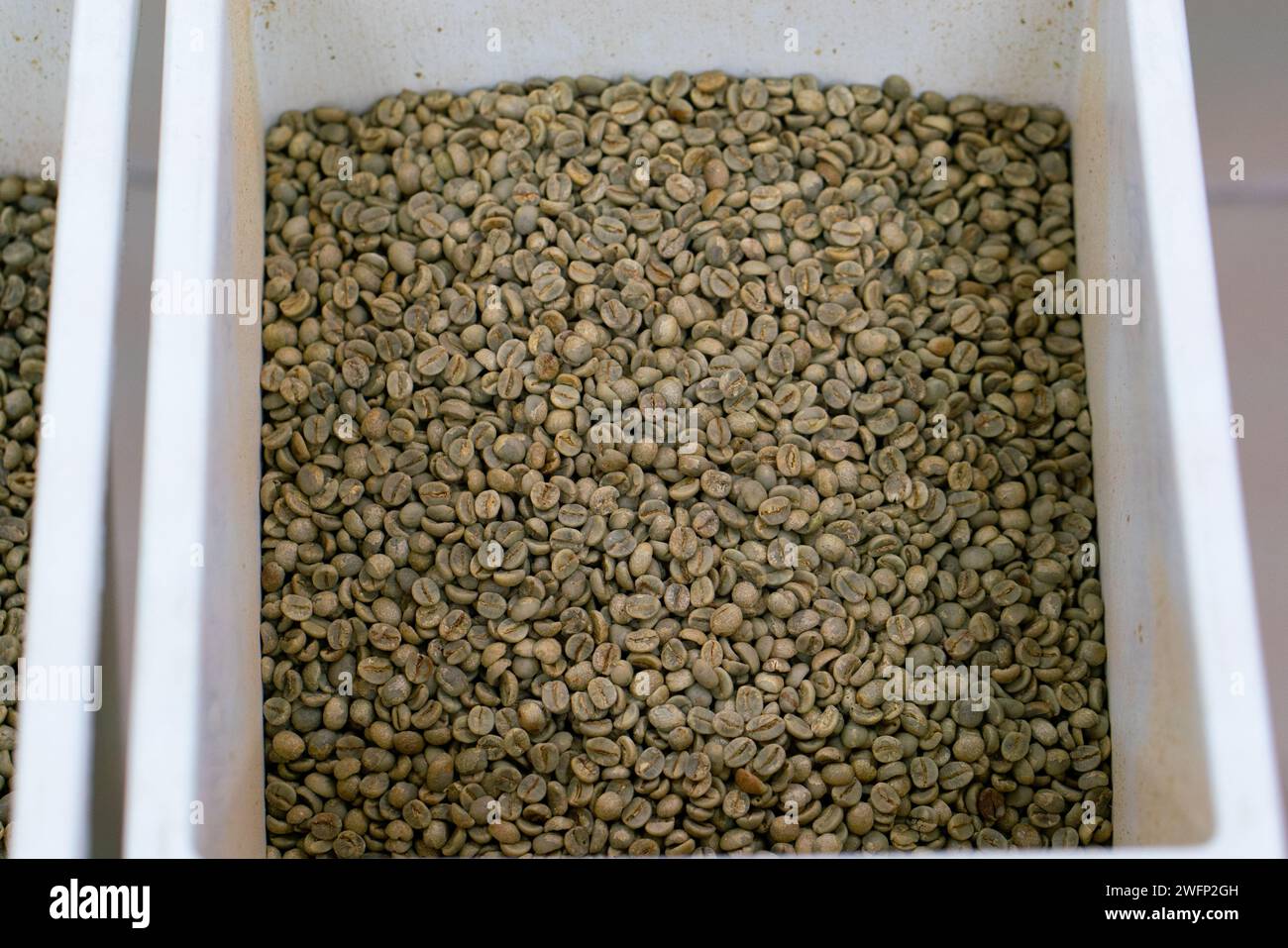 Raw coffee roasted in roaster hi-res stock photography and images - Alamy