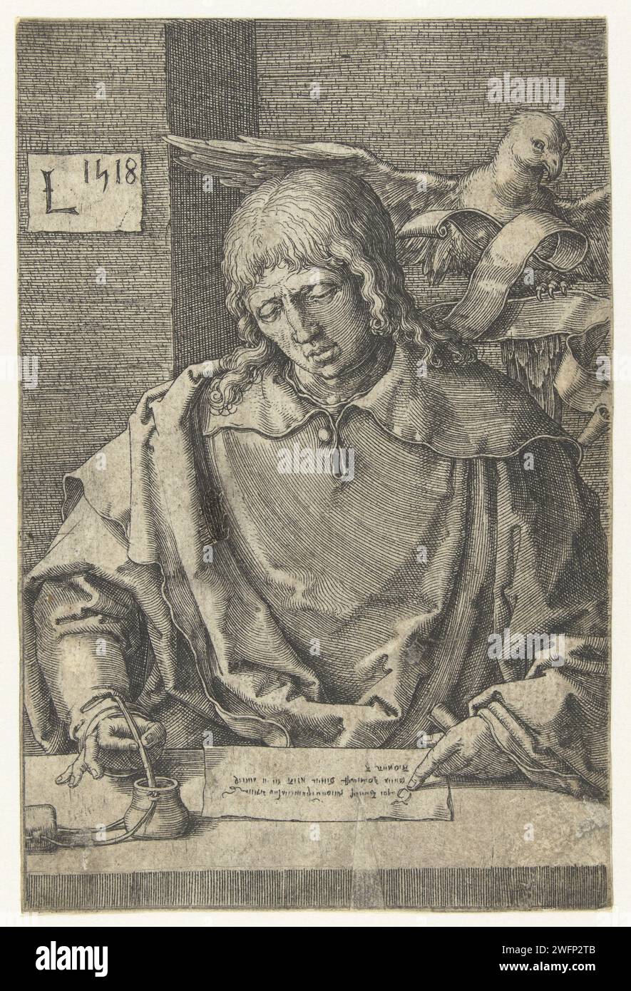 John writing his gospel hi-res stock photography and images - Alamy